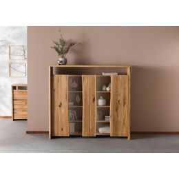 Highboard Wildeiche 160x45x147 natur ge&ouml;lt PURE OAK #112