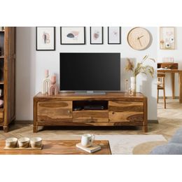TV-Board Sheesham 175x45x55 braun lackiert ANCONA #110