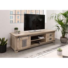 TV-Board Mango 180x55x50 whitewash lackiert RAILWAY #345