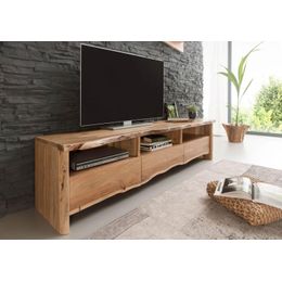 TV-Board Akazie 191x45x50 natur lackiert PURE ACACIA #109
