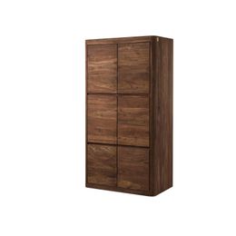 Kleiderschrank Sheesham 105x60x200 smoked cherry gebeizt TORONTO #165