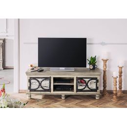 TV-Board Mango 150x45x55 grau lackiert HERMITAGE #011