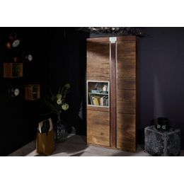 Vitrine Mango 90x45x204 braun lackiert Amsterdam #08