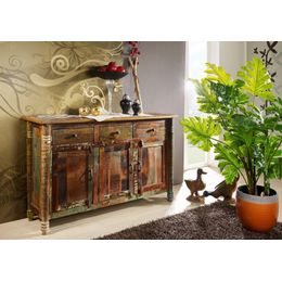 Sideboard Altholz 140x42x88 mehrfarbig lackiert FABLE #04