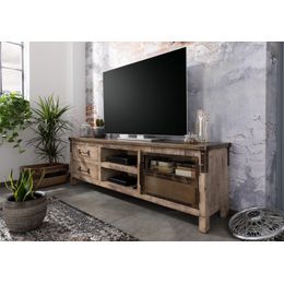 TV-Board Mango 190x40x60 braun lackiert HEAVY INDUSTRY #234