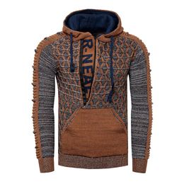 Rusty Neal Pullover Herren Gr&ouml;&szlig;e XL camel / schwarz