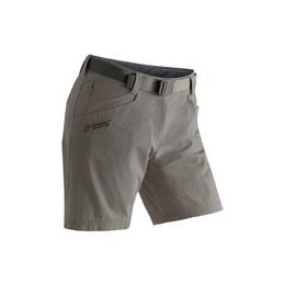 Funktionsshorts Maier Sports "Lulaka Shorts", Damen, Gr. 50, Normalgr&ouml;&szlig;en, braun (dunkelbraun), 90% Polyamid, 10% Elasthan, Hosen, Damen Shorts, kurze Wanderhose, Outdoorhose mit 4 Taschen, Regular Fit