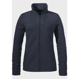 Sch&ouml;ffel Fleecejacke SCH&Ouml;FFEL "Ski Fleece Jk Style Pine WMS", Damen, Gr. 44, blau (8820, blau), Oberstoff: 100% Polyester, regular fit, hoch geschlossener Ausschnitt, Jacken Fleecejacke