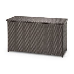 Tchibo - Auflagenbox mit Polyrattangeflecht - 112,5x49x63cm - dunkelbraun - Polyethylen / Stahl / Polyester