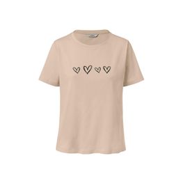 Tchibo - T-Shirt mit Print - Damen - Gr. L - schwarz