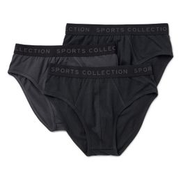 Tchibo - 3 Sportslips - Herren - Gr. M/5 - anthrazit