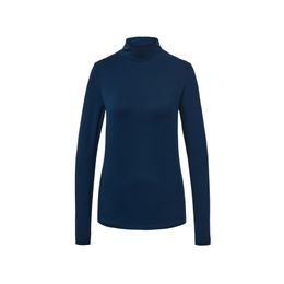 Tchibo - Shirt mit Stehkragen - Damen - Gr. XS - dunkelblau