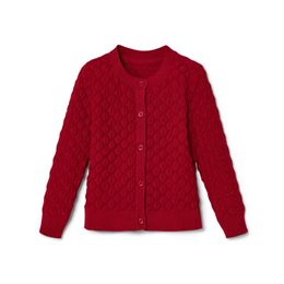 Tchibo - Kleinkind-Strickjacke - M&auml;dchen - Gr. 98/104 - rot