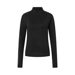 Tchibo - Sportshirt mit Half-Zip - Damen - Gr. M - schwarz