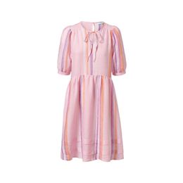 Tchibo - Leinenkleid - Damen - Gr. 46 - ros&eacute;/gestreift