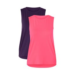 Tchibo - 2 Sport-Tops - Damen - Gr. M - pink