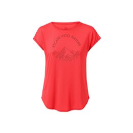 Tchibo - Motto-Funktionsshirt - Damen - Gr. XL - rot