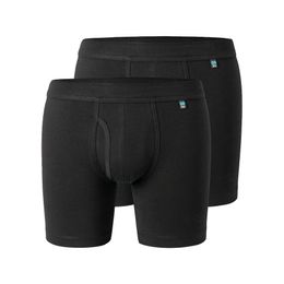 Schiesser Boxer shorts 'Long Life Cotton' male Black size XXL