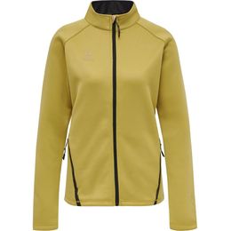 Hummel Athletic Zip-Up Hoodie 'CIMA' female Yellow size XS