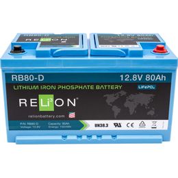 Relion Lithium-Ionen Batterie 12 V / 80 Ah - Fahrzeug-Batterien