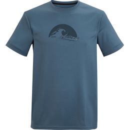 Regatta Fingal Slogan Herren Funktionsshirt blau XXL - Herrenshirts, -hemden & -pullover