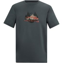 Regatta Fingal Slogan Herren Funktionsshirt dunkelgrau XL - Herrenshirts, -hemden & -pullover