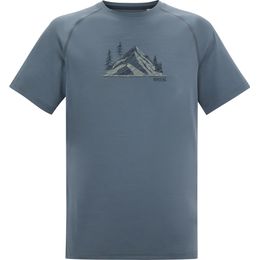 Regatta Escade Herren Funktionsshirt blau M - Herrenshirts, -hemden & -pullover