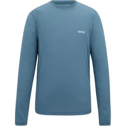 Regatta Mindo Anti Insekt Herren Langarmshirt hellblau L - Herrenshirts, -hemden & -pullover