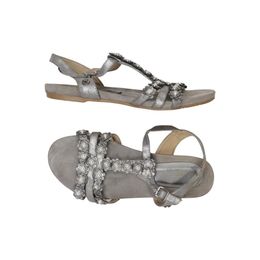 Tom Tailor Sandalen Damen Gr&ouml;&szlig;e 38 Second Hand silber