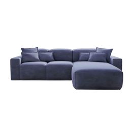 M&ouml;bel Kraft Ecksofa Leni blau Ma&szlig;e (cm): B: 265 H: 74 &raquo; M&ouml;bel Kraft