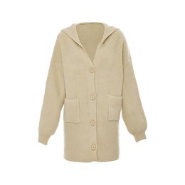 Tanuna Strickjacke Damen Gr&ouml;&szlig;e M beige