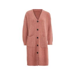 Tanuna Strickjacke Damen Gr&ouml;&szlig;e M pastellrot