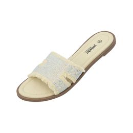 Palado by Sila Sahin Pantolette 'Yinra' Damen Gr&ouml;&szlig;e 41 beige / transparent
