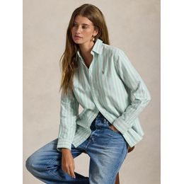 Polo Ralph Lauren Bluse Damen Gr&ouml;&szlig;e XL pastellblau / mint / dunkelrot / wei&szlig;