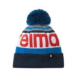 Reima M&uuml;tze 'Taasko' Jungen Gr&ouml;&szlig;e 56 blau / navy / rubinrot / wei&szlig;