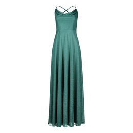 Vera Mont Abendkleid mit Wasserfallausschnitt Damen Gr&ouml;&szlig;e 30 dunkelgr&uuml;n Winterkleid