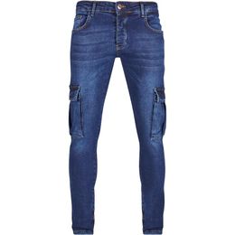 2Y Premium Cargo Jeans male Blue size 33