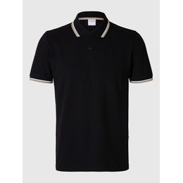Selected Poloshirt 'SLHAtlas' Herren Gr&ouml;&szlig;e XS grau / schwarz