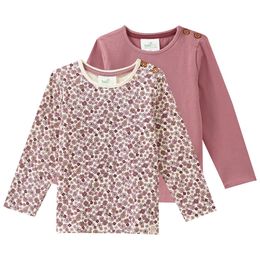 Topomini 2 Baby Langarmshirts mit Bl&uuml;mchen