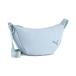 Handtasche Puma "HER 3L Halbrunde Tasche Damen", Damen, Gr. B/H/T: 33cm x 17cm x 10cm onesize, seafoam blau, Taschen Handtasche