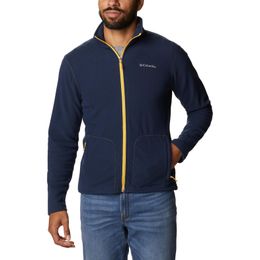 Fleecejacke Columbia "Fast Trek&trade; Light FZ Fleece", Herren, Gr. S, blau (collegiate navy), Fleece, Obermaterial: 100% Polyester, unifarben mit Farbeinsatz, regular fit, hoch geschlossener Ausschnitt, eingesetzt,eng eingefasste Kante, Jacken Fleecejacke