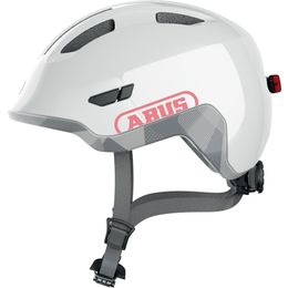 Fahrradhelm Abus "SMILEY 3.0 ACE LED" Gr. S, wei&szlig; (shiny wei&szlig;), Helme, S Kopfumfang: 45cm - 50cm