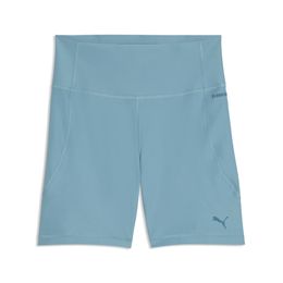 Trainingsshorts Puma "CLOUDSPUN Radlerhose Damen", Damen, Gr. L, Normalgr&ouml;&szlig;en, baltic sea blau, Obermaterial: 15% Elasthan, 85% Polyester; Innere Tasche: 15% Elasthan, 85% Polyester, eng, Hosen