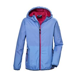 Funktionsjacke Killtec "KOS 138 GRLS JCKT", Jungen, Gr. 152, blau (jeans), Obermaterial: 100% Polyester;Futter: 100% Polyester, Jacken Funktionsjacke, Kinderjacke: wasserdicht, reflektierend, elastisch