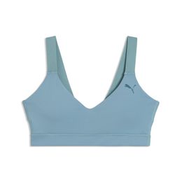 Puma Damen Sport-BH "Puma SHAPE Trainings-BH Damen", Gr. Mbaltic sea blau, Obermaterial: 77% Polyester, 23% Elasthan; Futter: 6% Elasthan, 94%