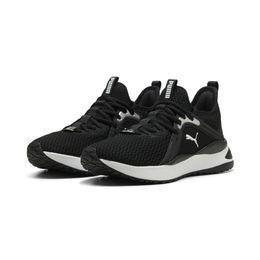 Puma Trainingsschuh "SOFTRIDE Karma Sneakers Damen", Gr. 35,5schwarz, wei&szlig; silber metallic, Obermaterial: Textil, Synthetik; Futter: Textil;