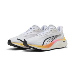 Trainingsschuh Puma "Electrify NITRO&trade; 4 Laufschuhe Damen", Damen, Gr. 35,5, wei&szlig; sun stream poison pink orange, Obermaterial: Synthetik, Textil; Futter: Textil; Innensohle: Textil; Laufsohle: Synthetik, Gummi, Schuhe