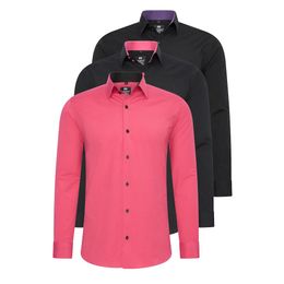 Rusty Neal Hemd Herren Gr&ouml;&szlig;e 4XL pink / schwarz