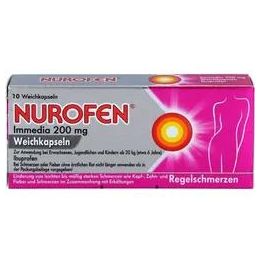Reckitt Benckiser Deutschland GmbH Nurofen Immedia 200 mg Weichkapseln 10 ST