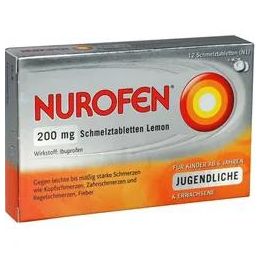 Reckitt Benckiser Deutschland GmbH Nurofen 200 mg Schmelztabletten Lemon 12 ST
